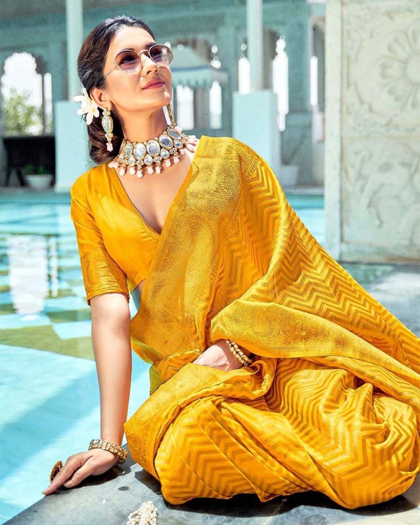 Latest Trendy Yellow Blouse Designs To Look Gorgeous In 2024