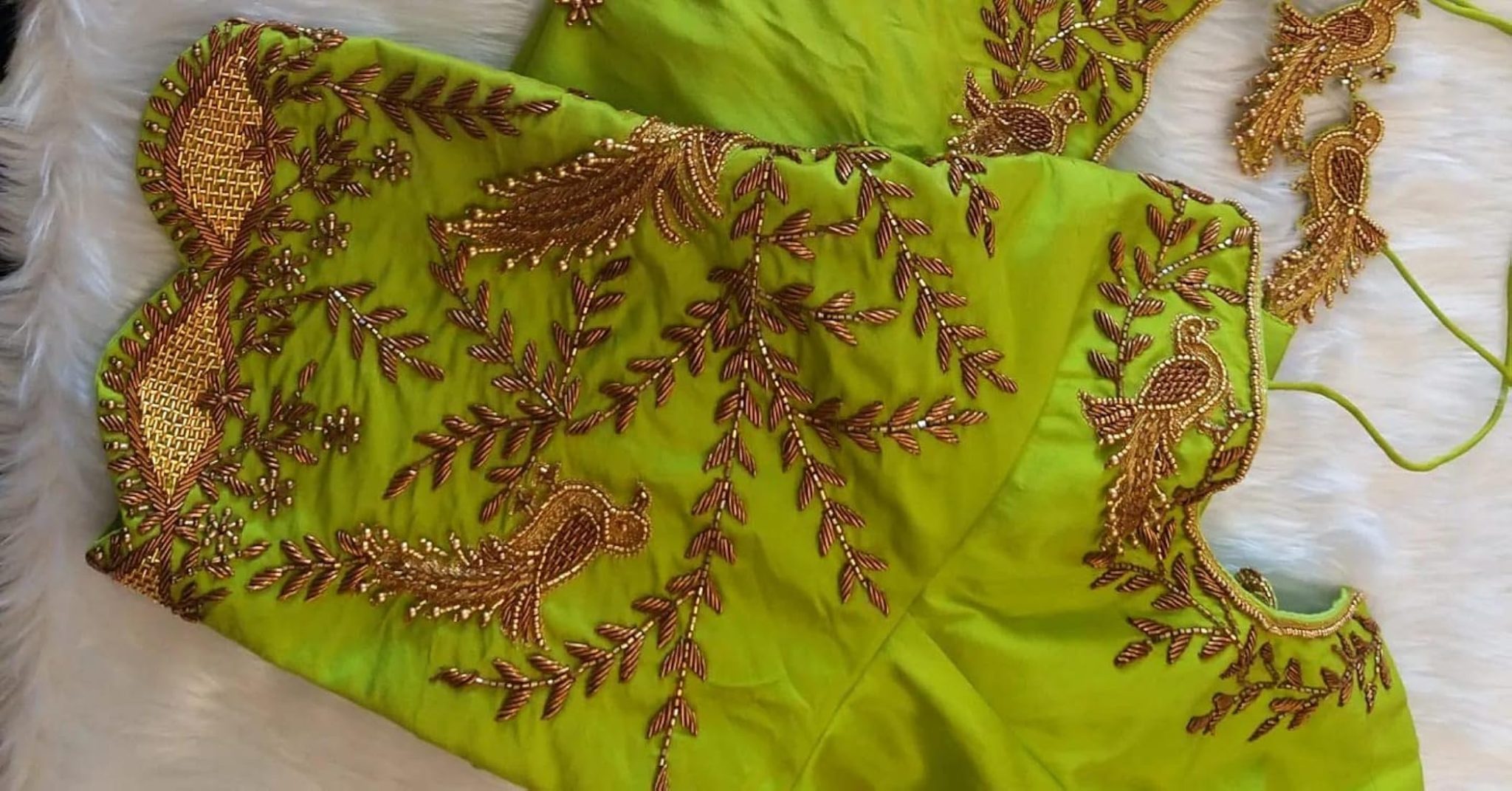 25 Cut Work Blouse Designs for Modern Brides Front & Back Design