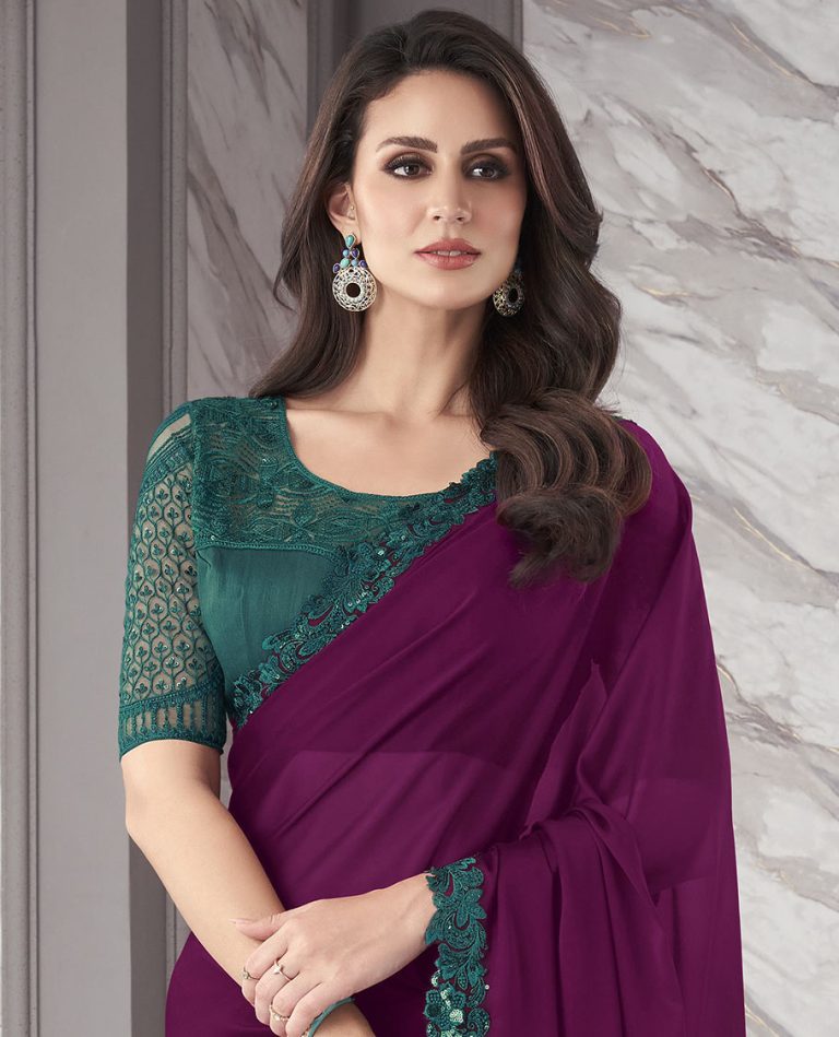 Modern and Traditional Georgette Saree Blouse Designs You’ll Love