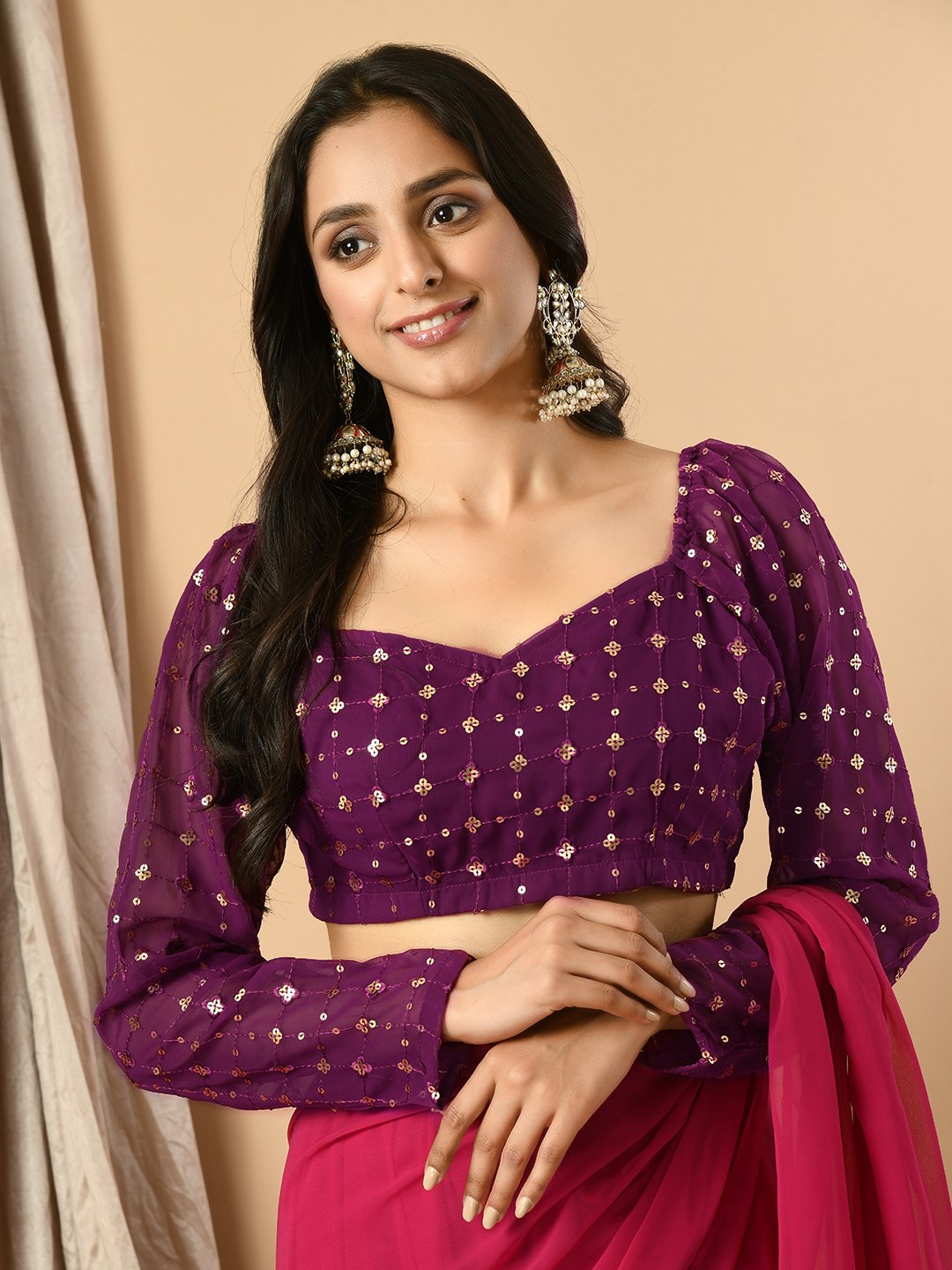 Top 20 Simple Blouse Designs for Every Saree Lover Front and Back Side