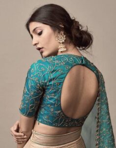 Top Trending Backless Blouse Design for Weddings and Parties