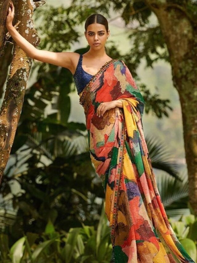 How to Style Multicolor Blouse Designs with Different Sarees Front and Back