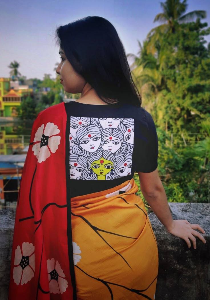 Top 22 Hand-Painted Blouse Designs for a Unique Ethnic Look