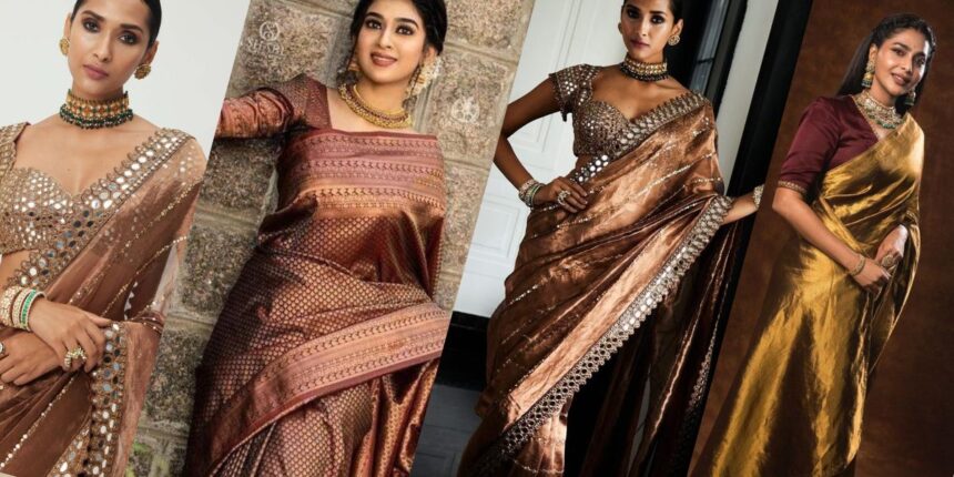 Top 26 Copper Colour Blouse Designs Trending This Season