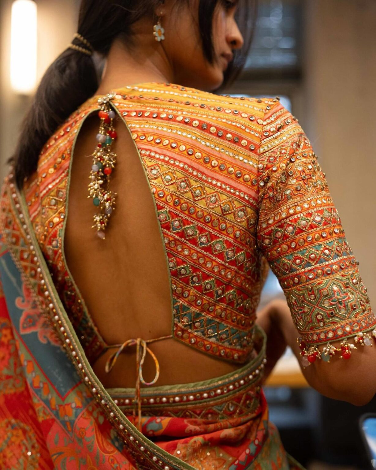 Different Types of Patch Work Blouse Designs for Every Fashion Lover