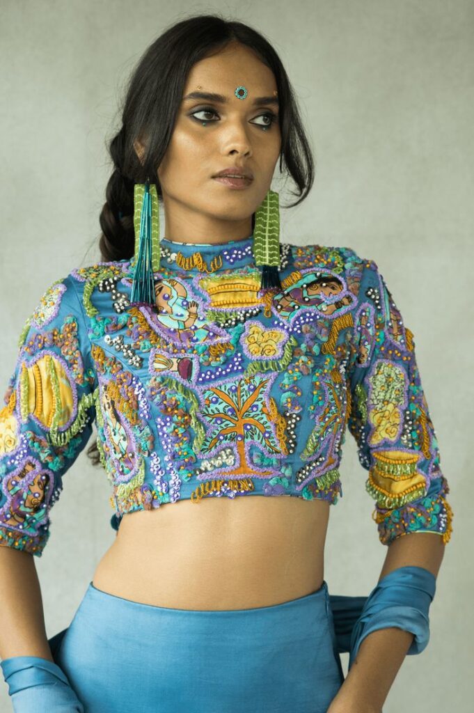 Different Types of Patch Work Blouse Designs for Every Fashion Lover
