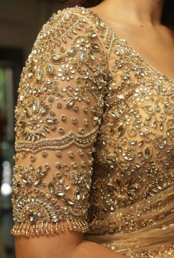 25 Latest Golden Blouse Designs to Elevate Your Ethnic Look