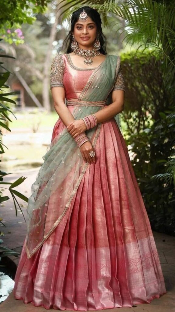 22 Latest Half Saree Blouse Designs for a Stunning Traditional Look