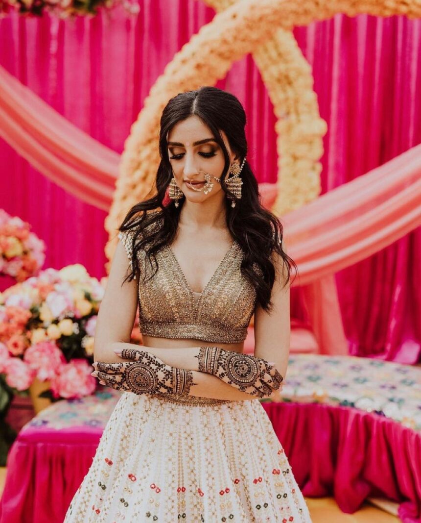 Top 20 Colorful Blouse Designs for Mehndi Ceremony | Designerblouse