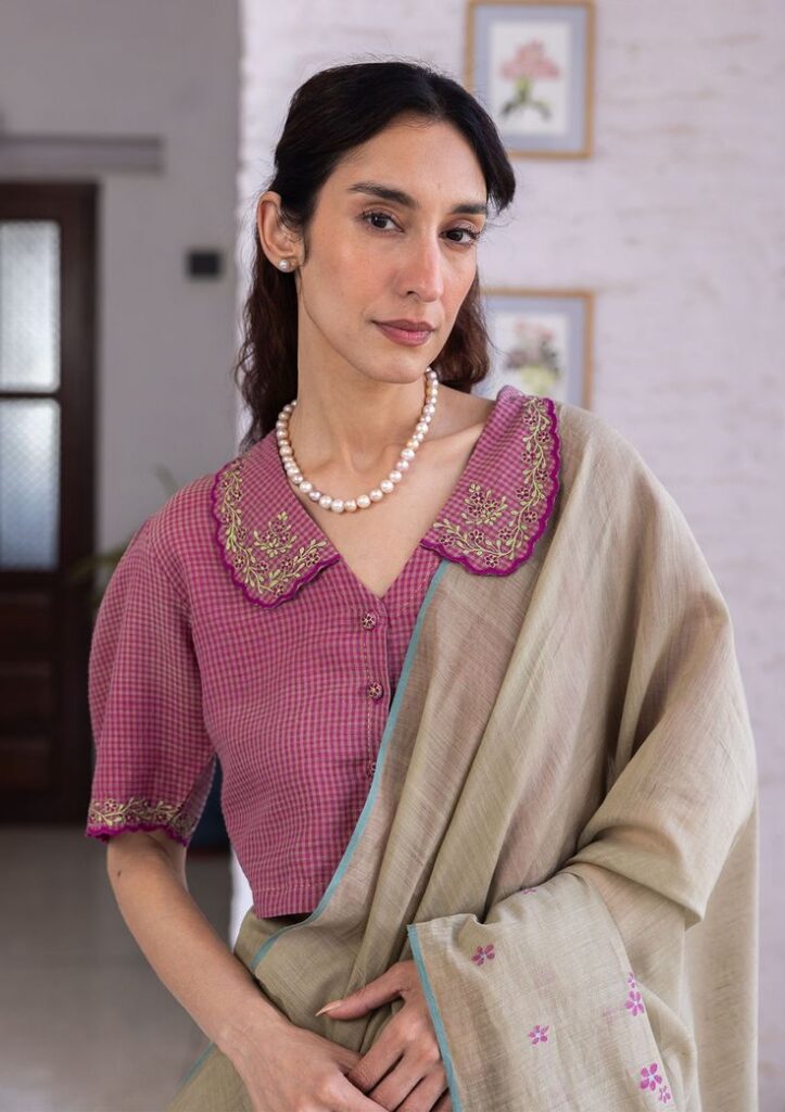 Top 15 Jamdani Blouse Designs to Try This Festive Season