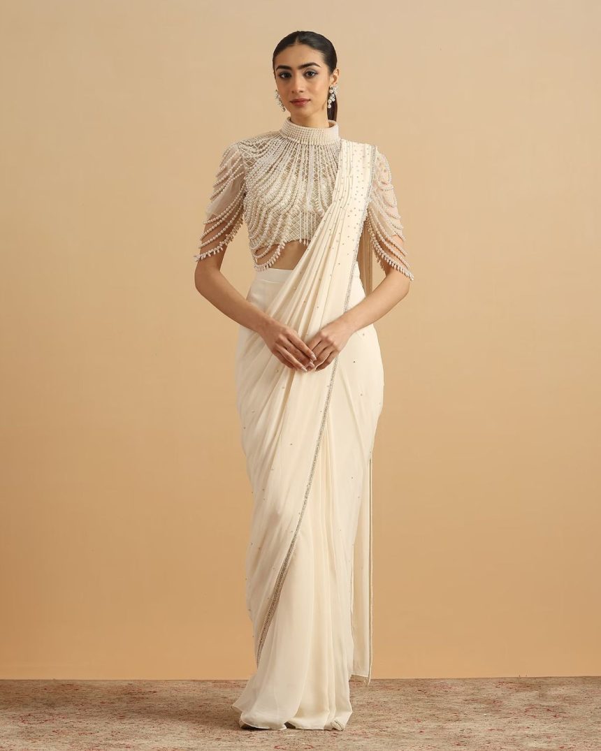 Latest Saree Trends to Try This Year 2025 | Designerblouse