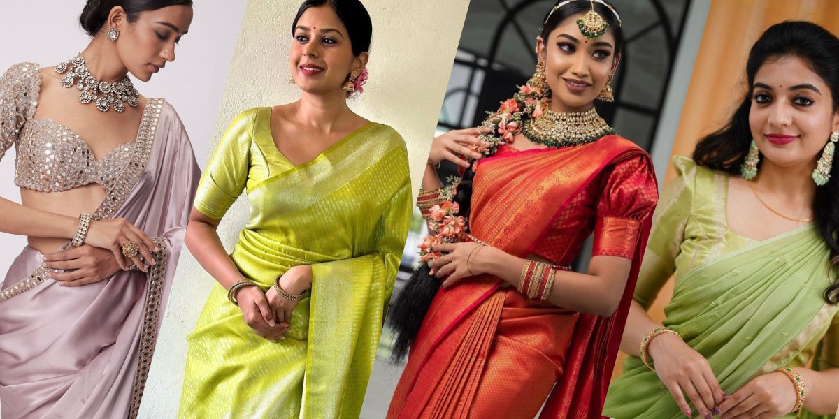 Top 15 Latest Half Hand Blouse Designs for a Stylish Saree Look