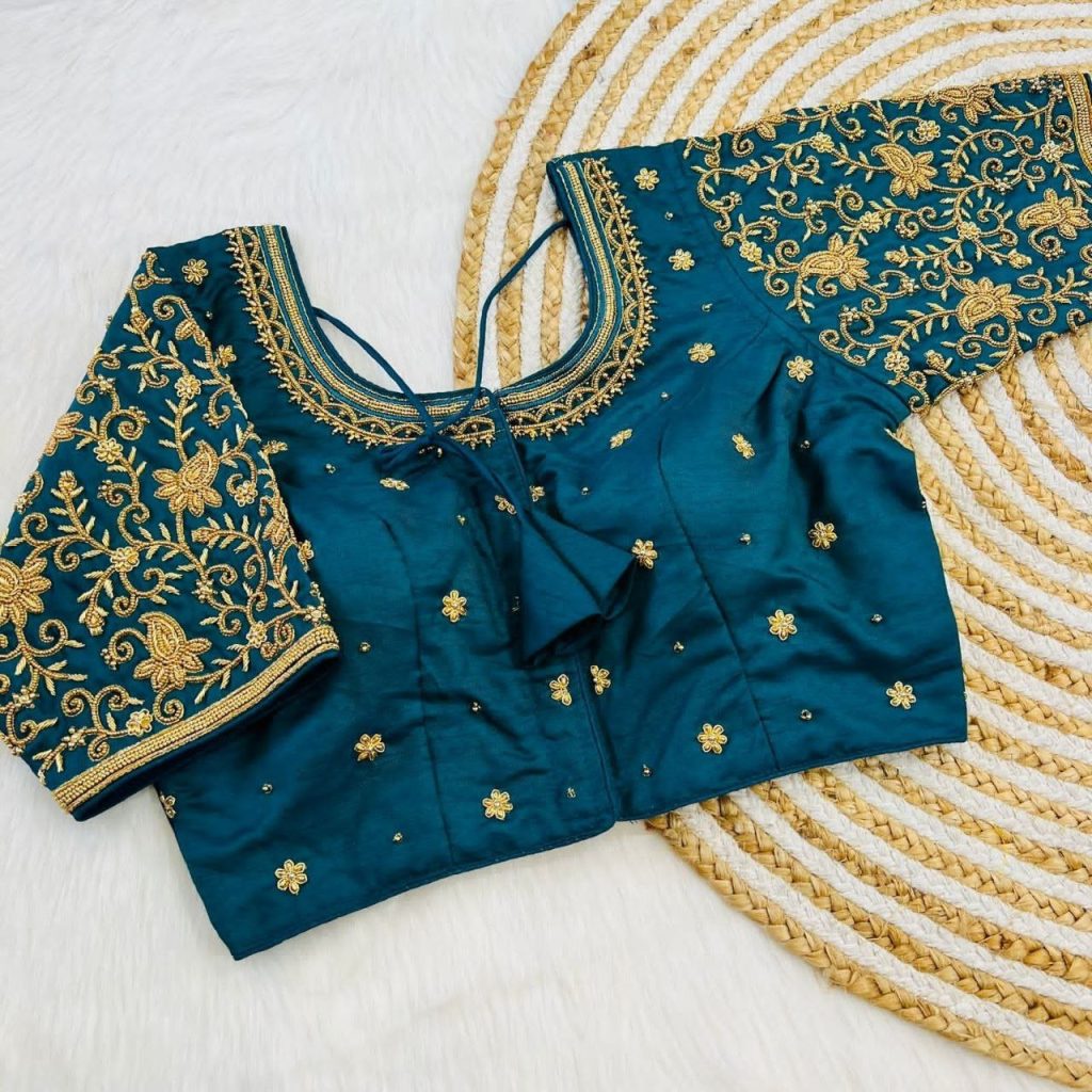 Top 20 Latest Stone Work Blouse Designs for Weddings and Parties