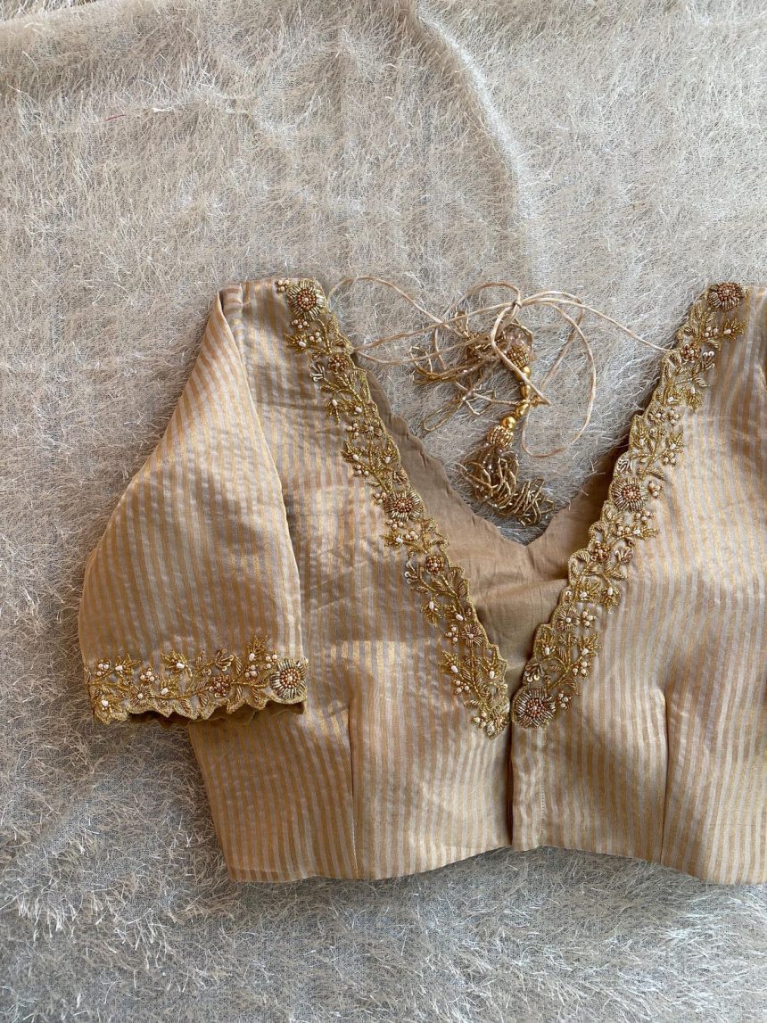 Top 20 Latest Stone Work Blouse Designs for Weddings and Parties