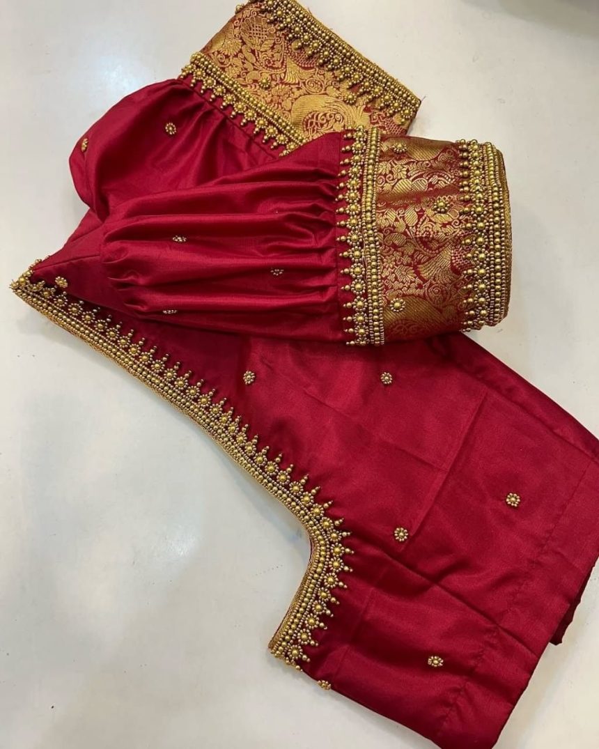 Top 20 Latest Stone Work Blouse Designs for Weddings and Parties