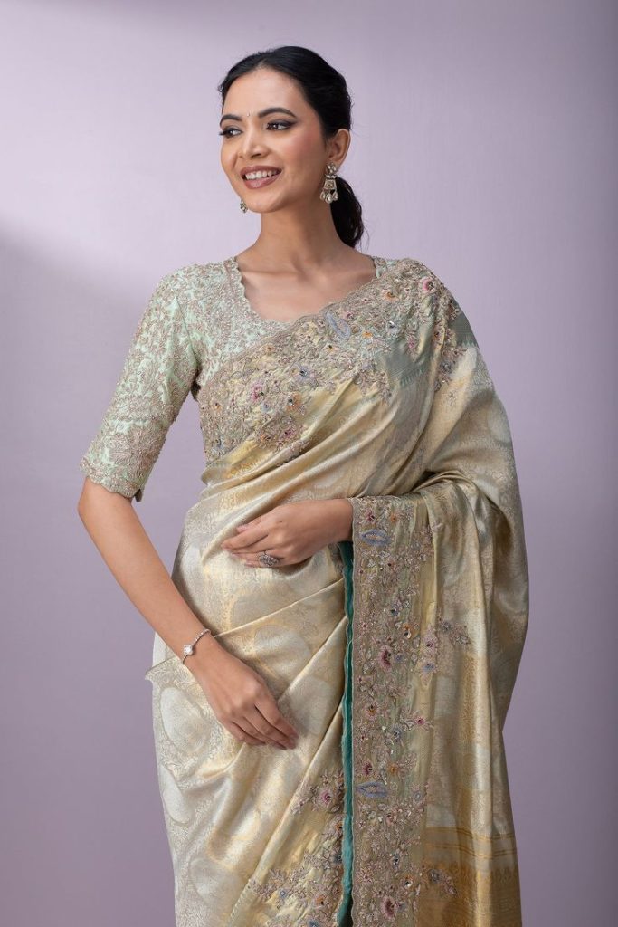 8 Heavy Work Blouse Designs To Shine This Wedding Season