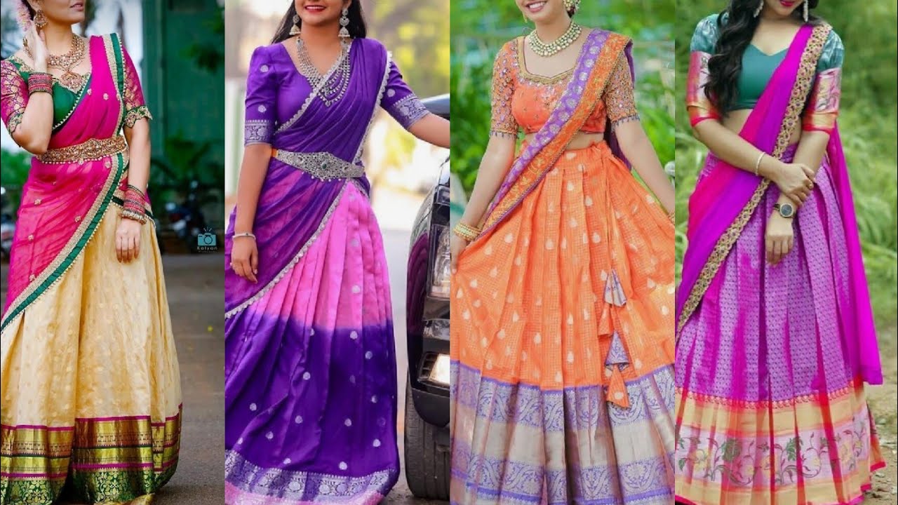 Top 10 Perfect Langa Voni Blouse Designs for Half Saree Ceremonies